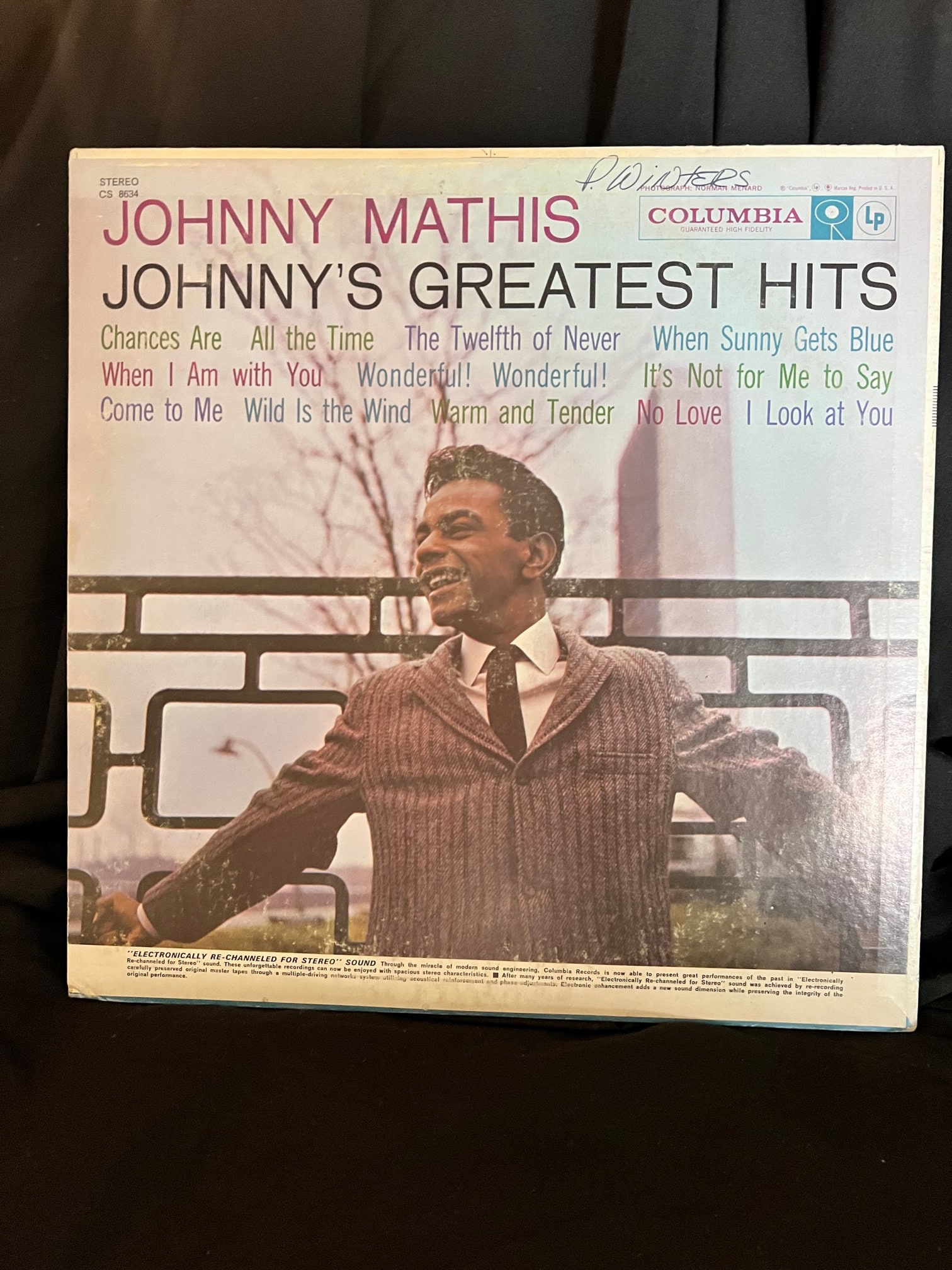 Rare Johnny Mathis Greatest Hits Vinyl Record - Etsy