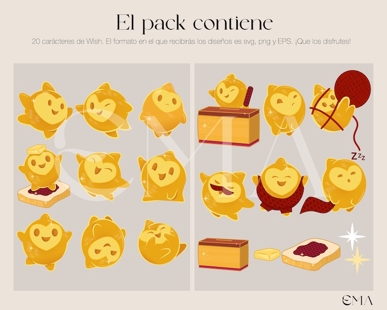 Wish Clipart Bundle: Magic Star SVG, Wishing Star PNG - Descarga ...