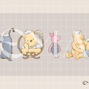 Nautical Sailor Winnie the Pooh Clipart/ 30 SVG Designs/ Classic Winnie ...