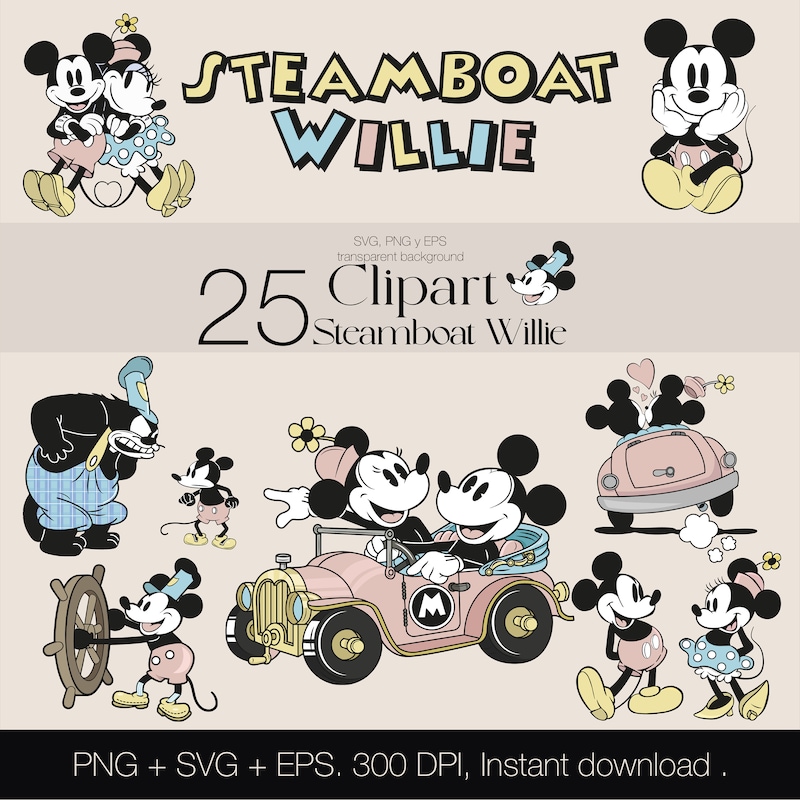 Mickey Mouse Steam Shirts - Etsy