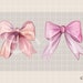 COQUETTE Bows Clipart, 12 PNG Designs, Watercolor Style EPS Bundle ...