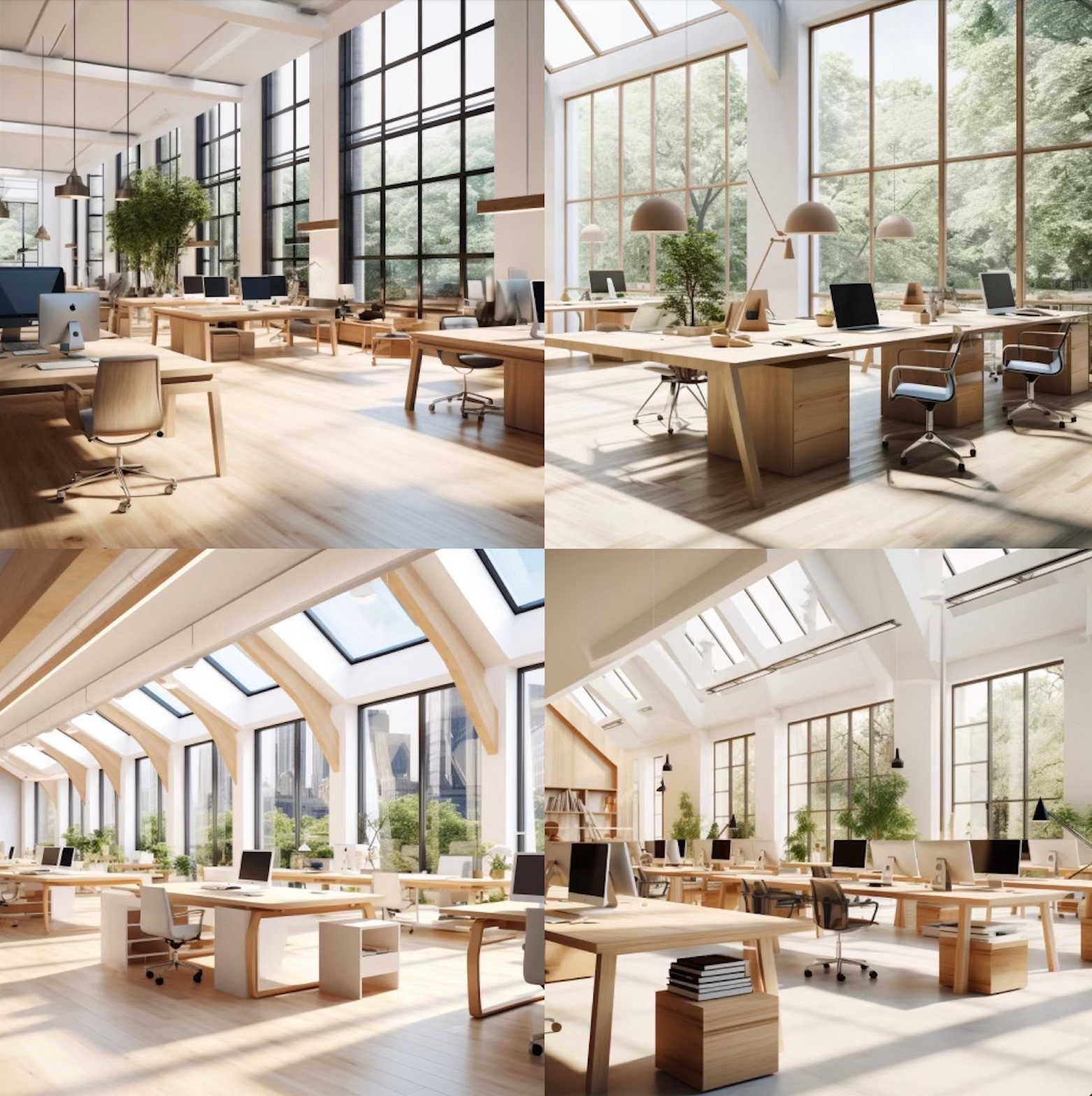 4 Bright Office Space Zoom Backgrounds - Etsy