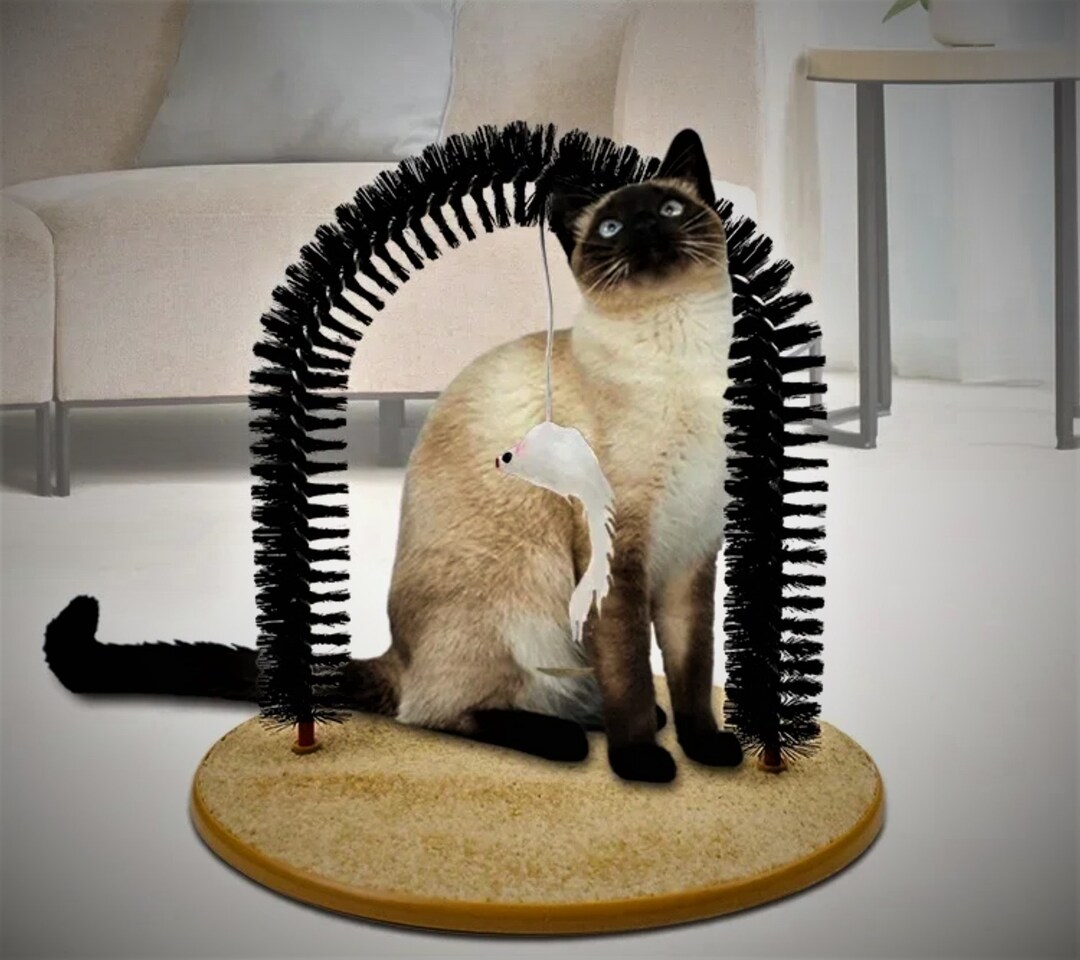 Cat Arch Grooming Toy - Massage & Hair Removal - Cats Love It! - - Etsy