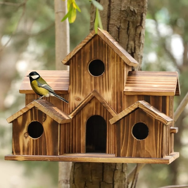 Wooden Bird Houses - Etsy