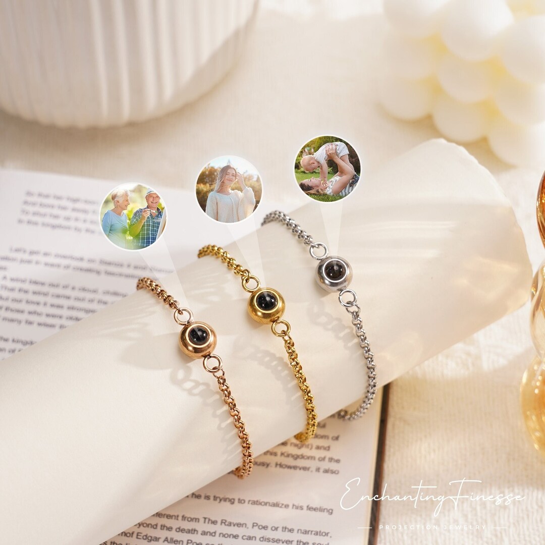 Projection Photo Bracelets Custom Photo Bracelet - Etsy