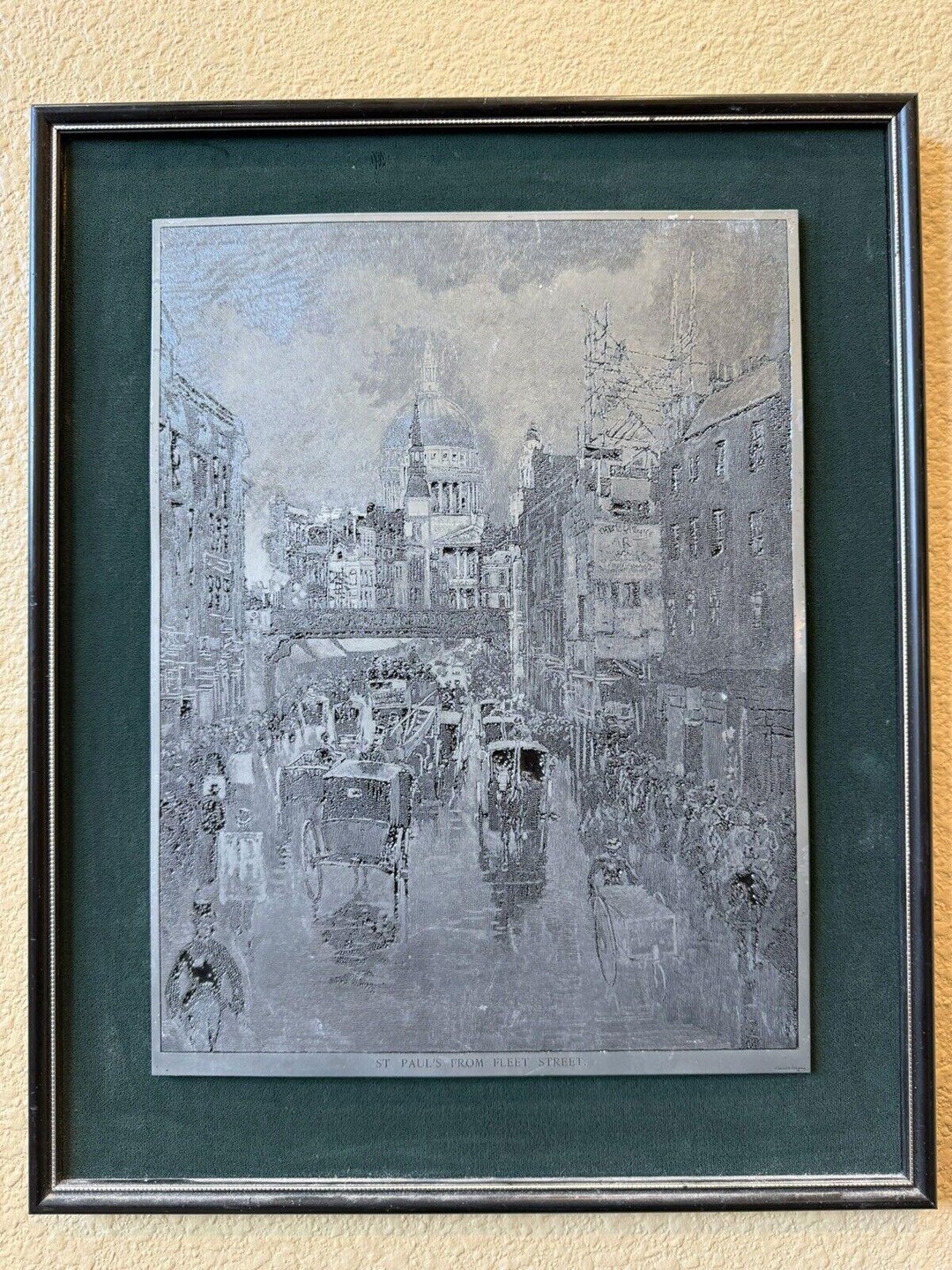 John Ward Etching Plate St. Paul’s From Fleet Street Signed - Etsy