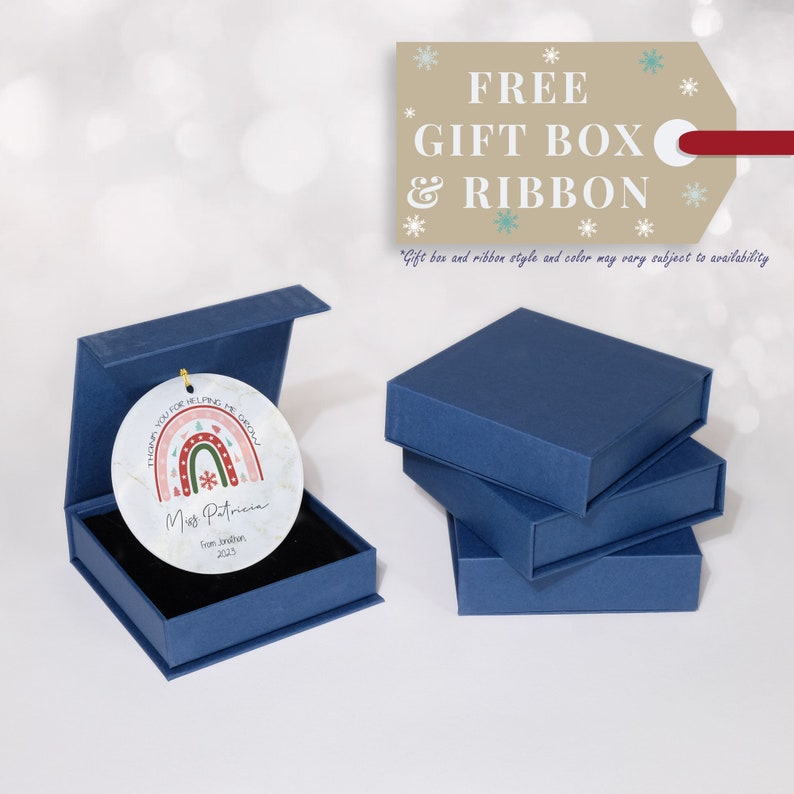 Gift for Teacher, Rainbow Teacher Keepsake Gift, Teacher Appreciation ...