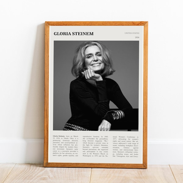 Gloria Steinem Poster - Etsy