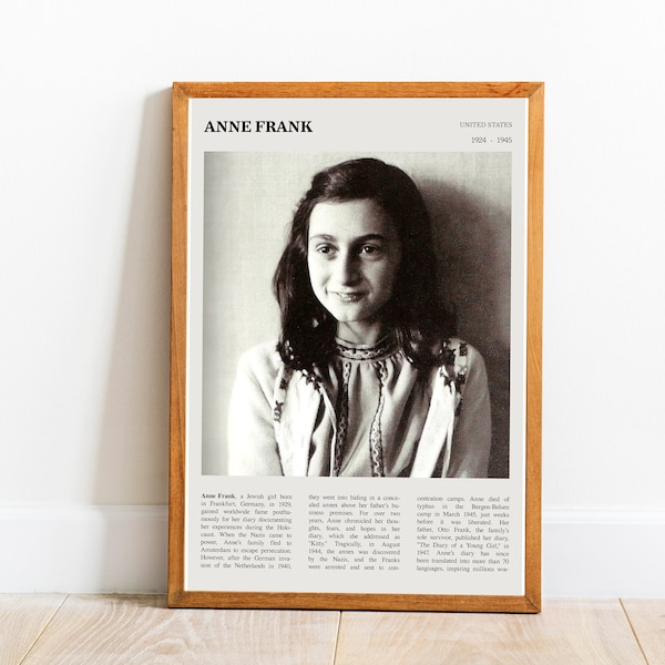 Anne Frank - Etsy