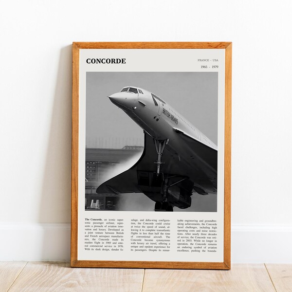 Concorde Poster - Etsy
