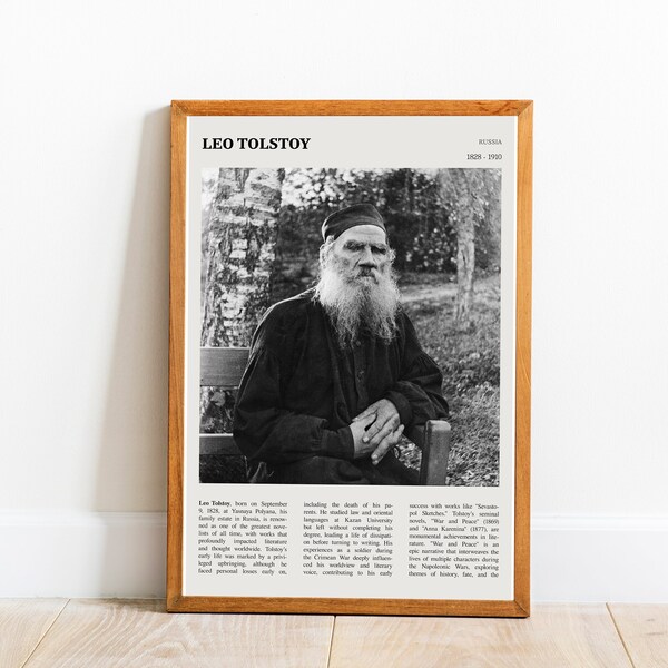 Leo Tolstoy - Etsy