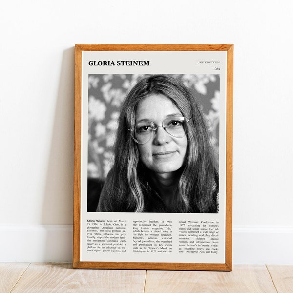Gloria Steinem Poster - Etsy