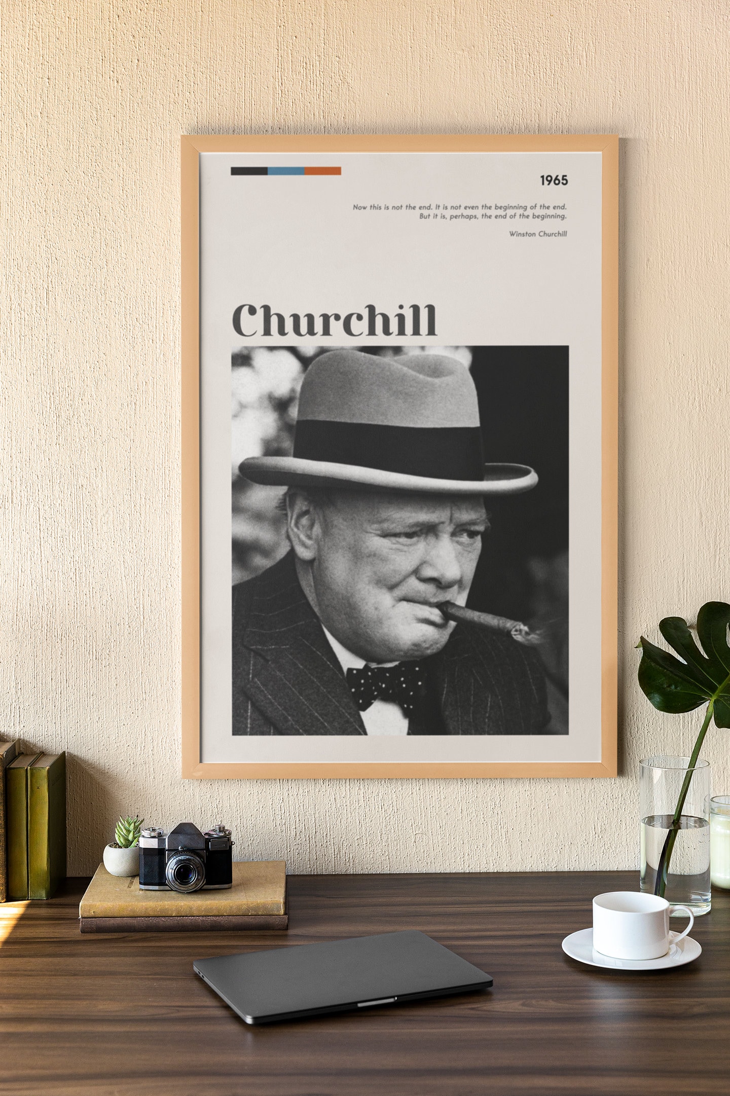 Winston Churchill Poster Wall Art PRINTABLE Digital Art Downloadable ...