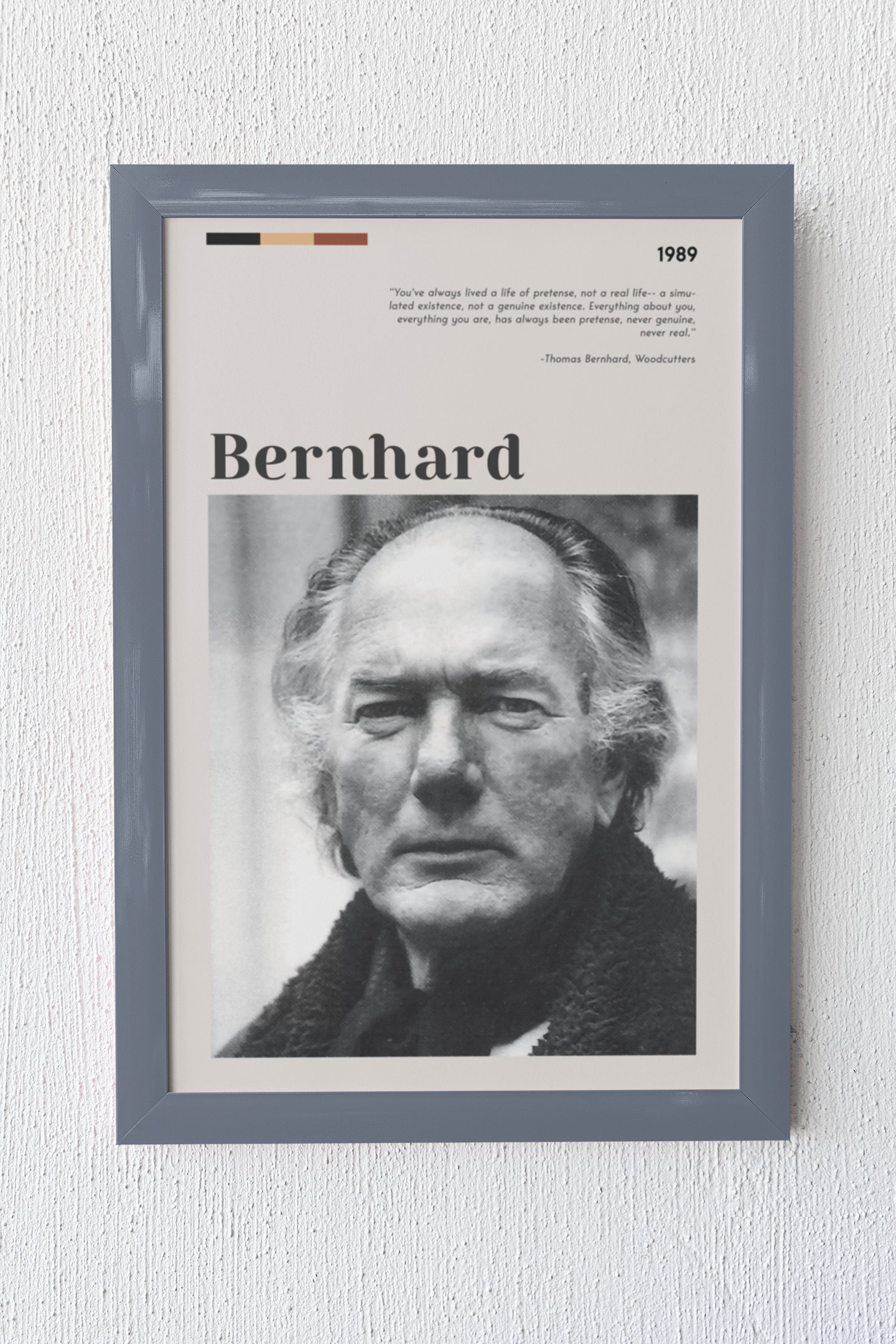 Thomas Bernhard Poster Wall Art PRINTABLE Digital Art - Etsy