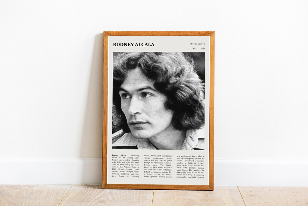 Rodney Alcala Print Serial Killer Wall Art Poster Printable Rodney ...