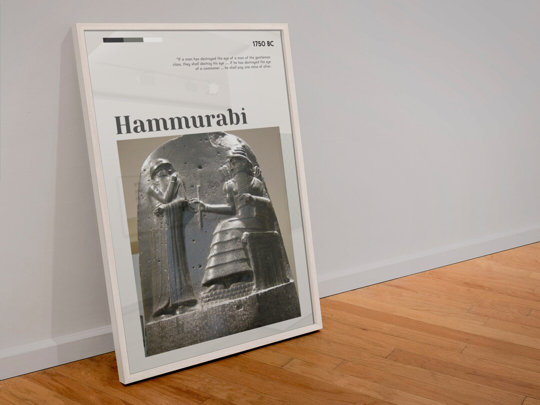 Hammurabi Poster Wall Art PRINTABLE Digital Art Downloadable - Etsy