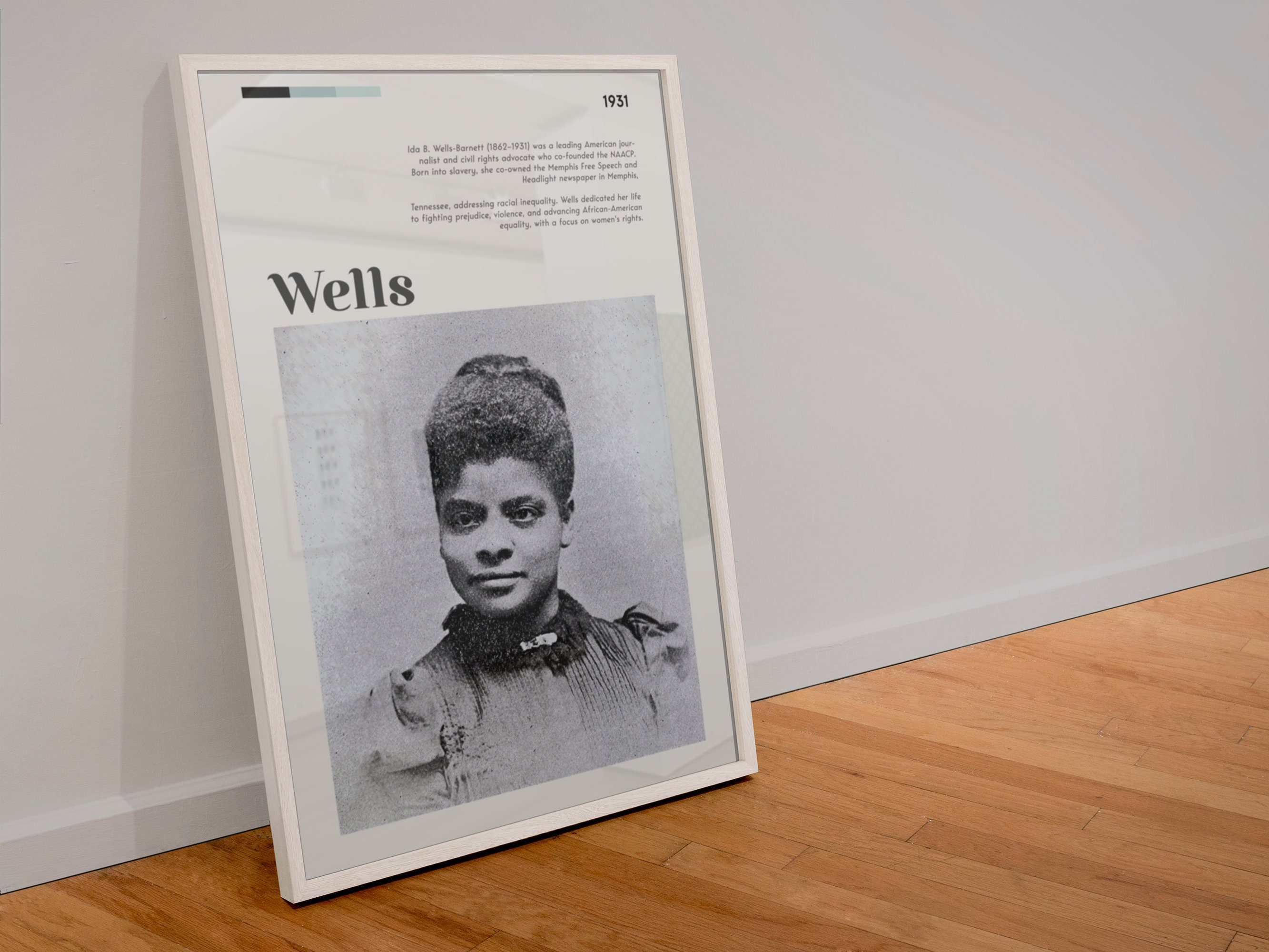 Ida B. Wells Poster Wall Art Ida Bell Wells-barnett Vintage NAACP ...
