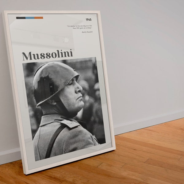 Mussolini - Etsy