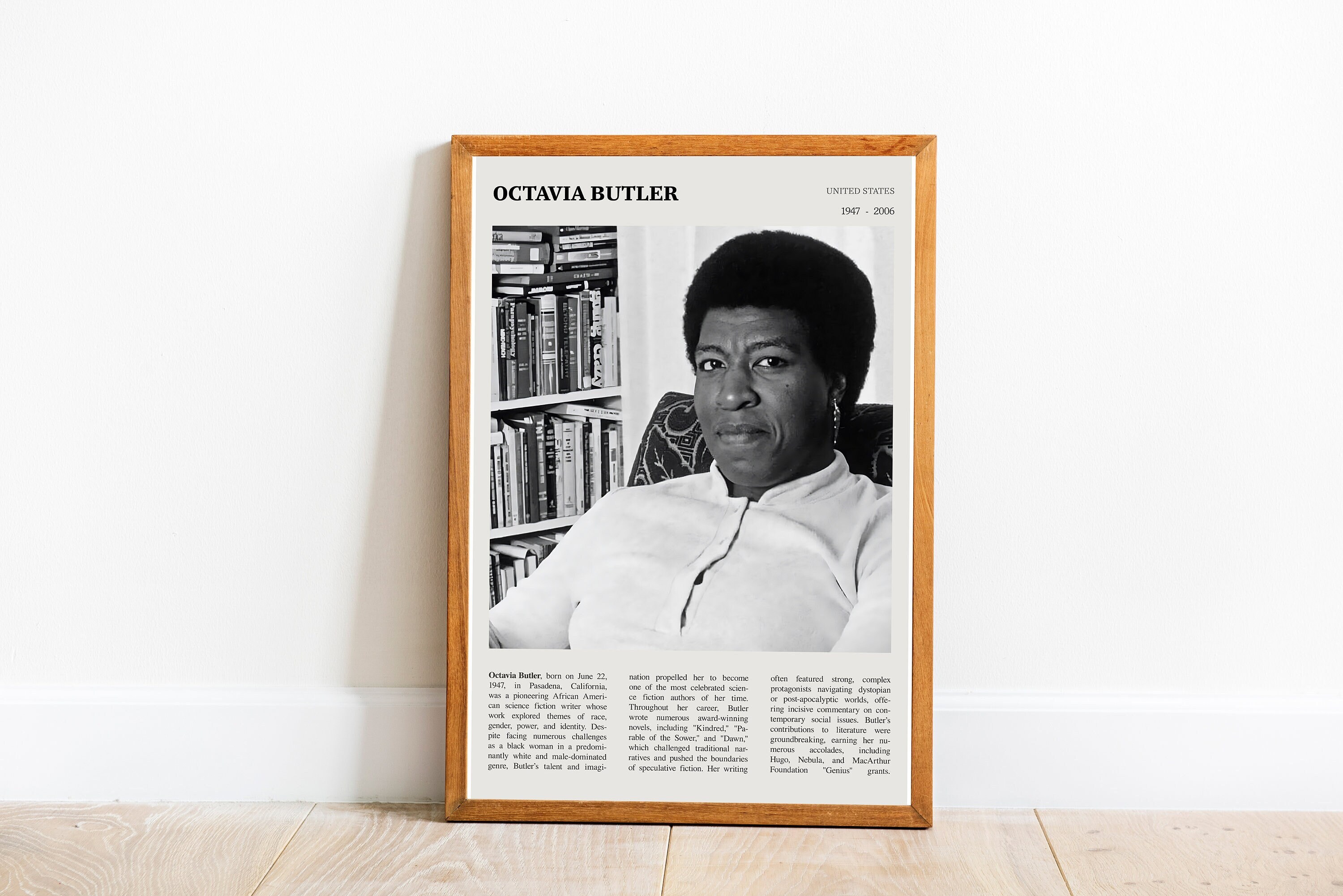 Octavia E. Butler Wall Art Black Power Movement Printable Poster ...