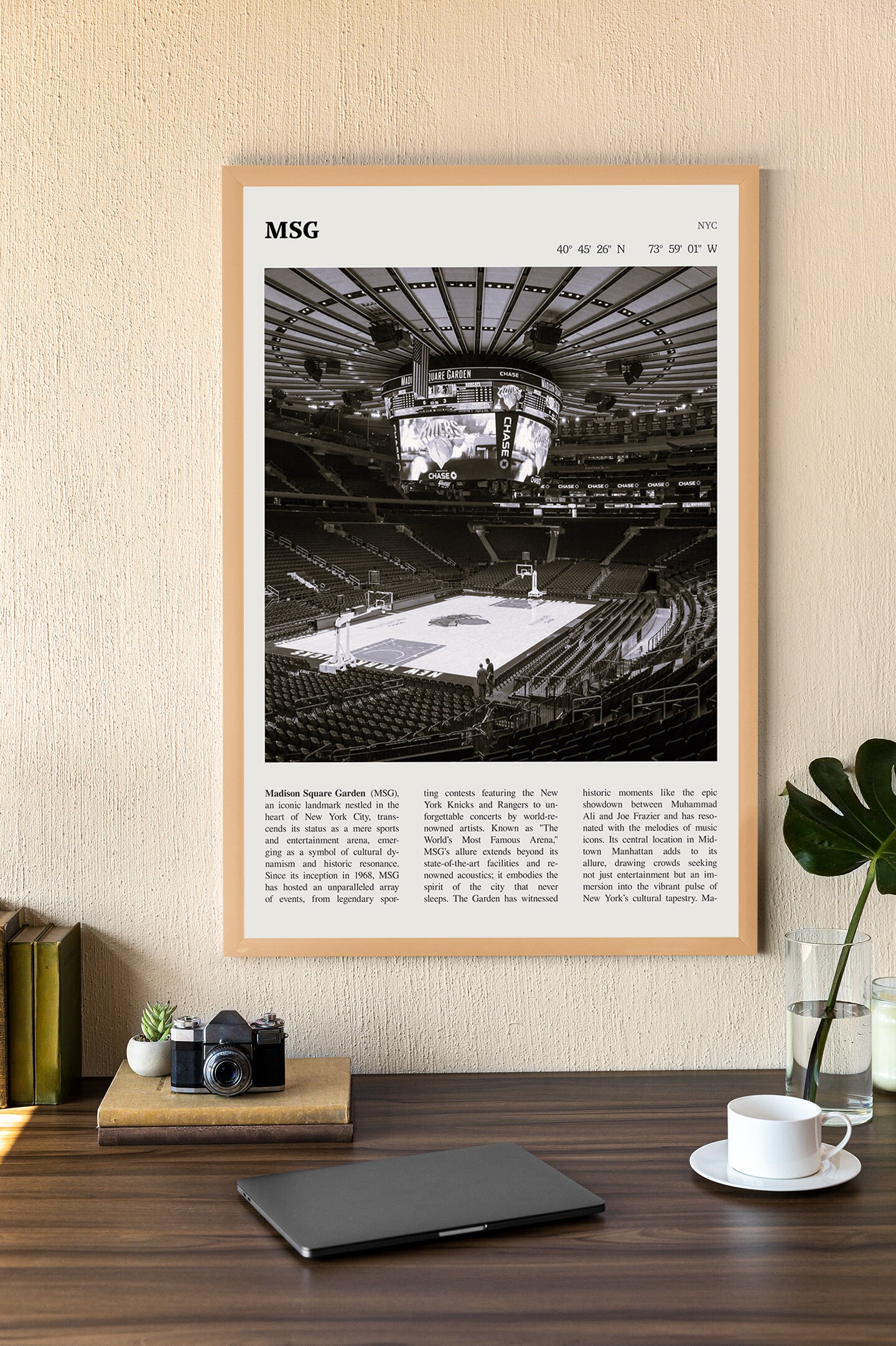 Madison Square Garden Wall Art MSG Poster Digital Madison Square Garden ...