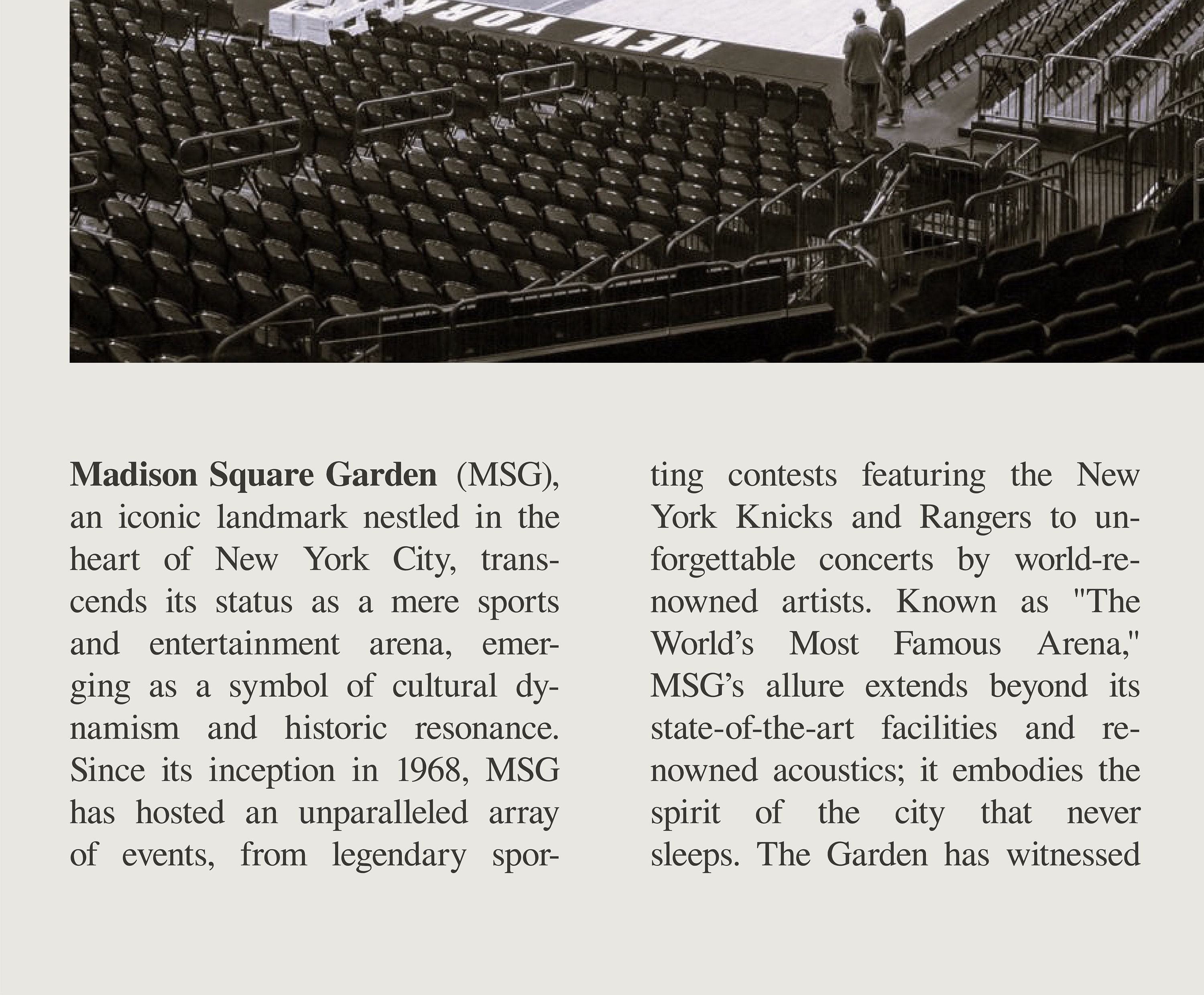 Madison Square Garden Wall Art MSG Poster Digital Madison Square Garden ...