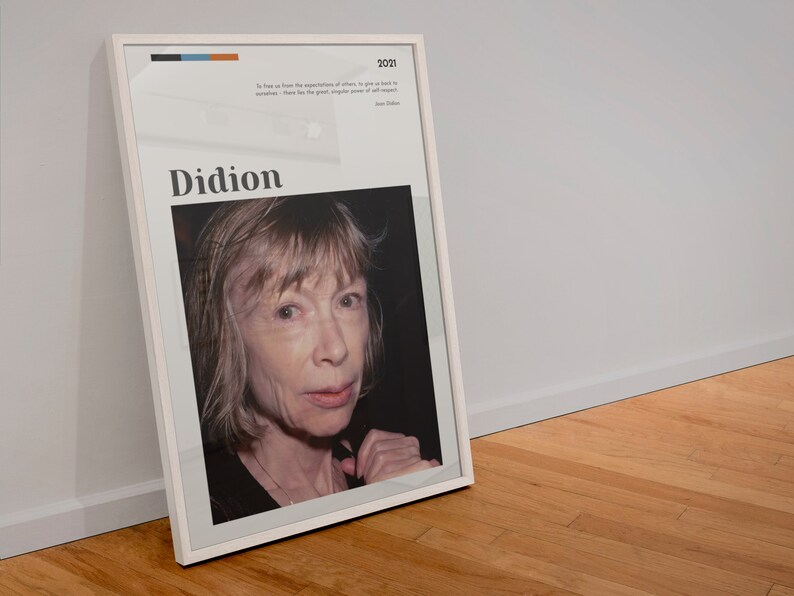 Joan Didion Poster Wall Art PRINTABLE Digital Art Downloadable Quote ...
