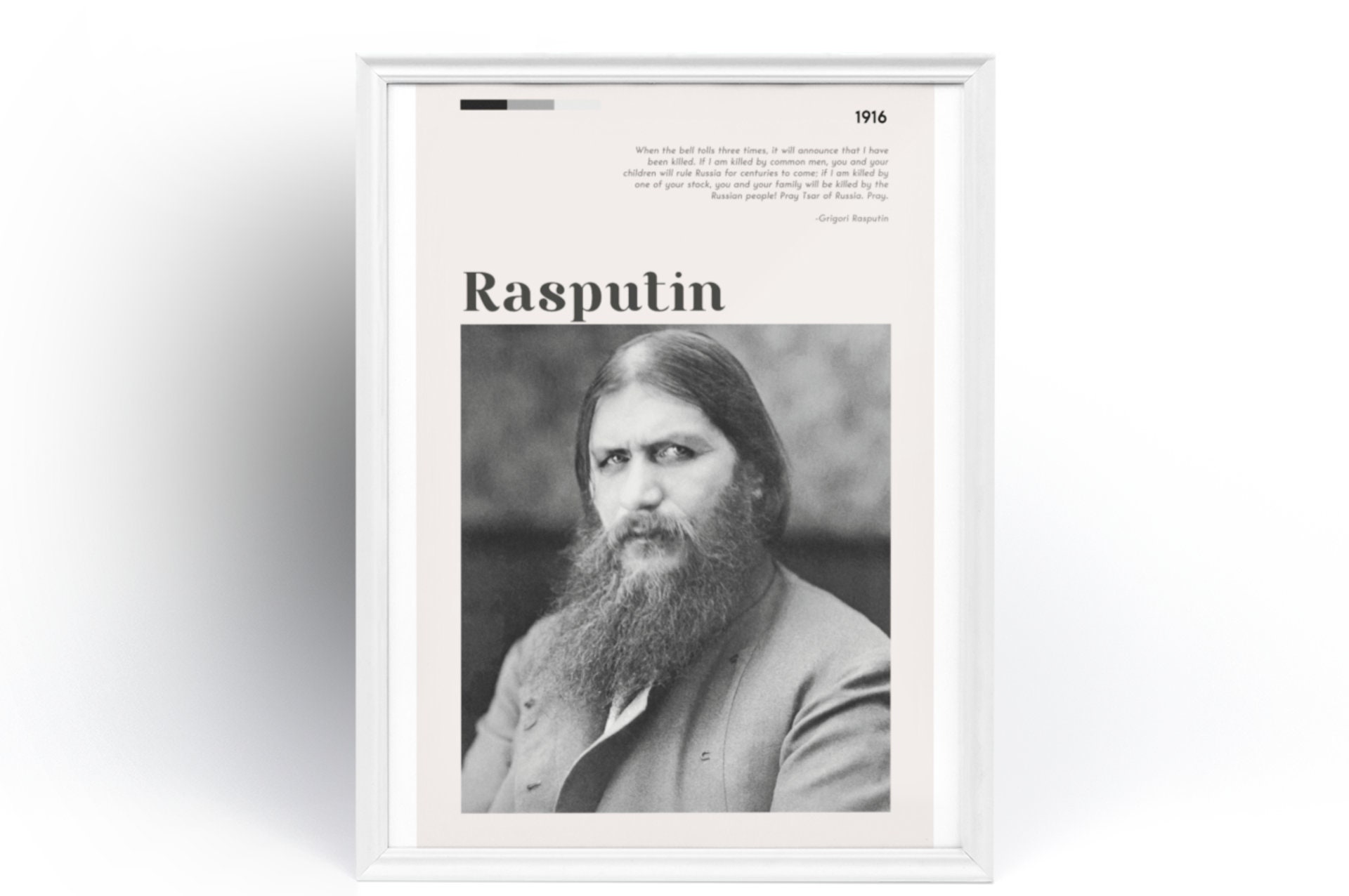 Grigori Rasputin Poster Wall Art Quote Vintage Russian Empire PRINTABLE ...