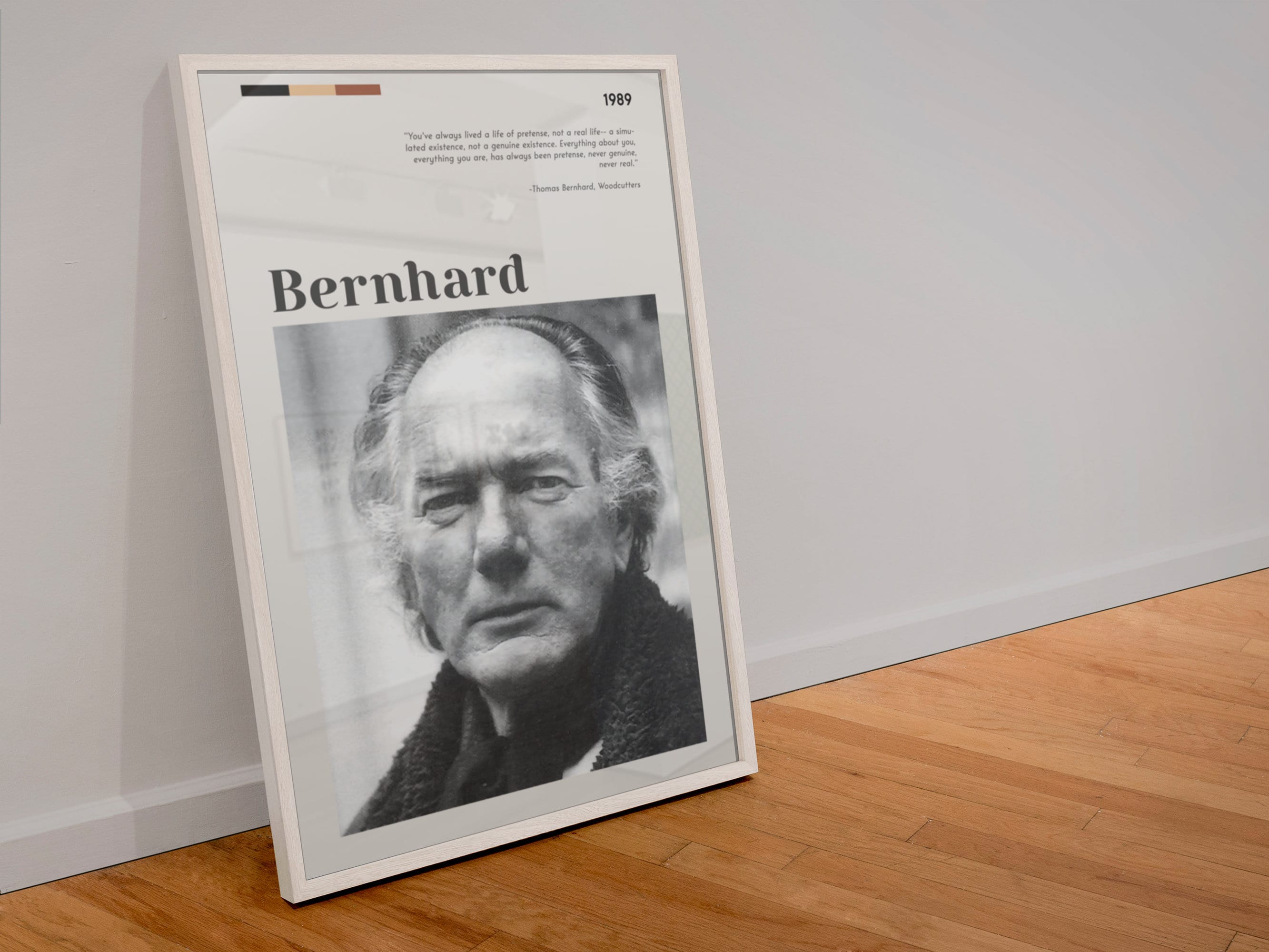 Thomas Bernhard Poster Wall Art PRINTABLE Digital Art - Etsy