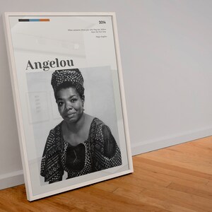 Maya Angelou Poster Wall Art PRINTABLE Digital Art Downloadable Quote ...