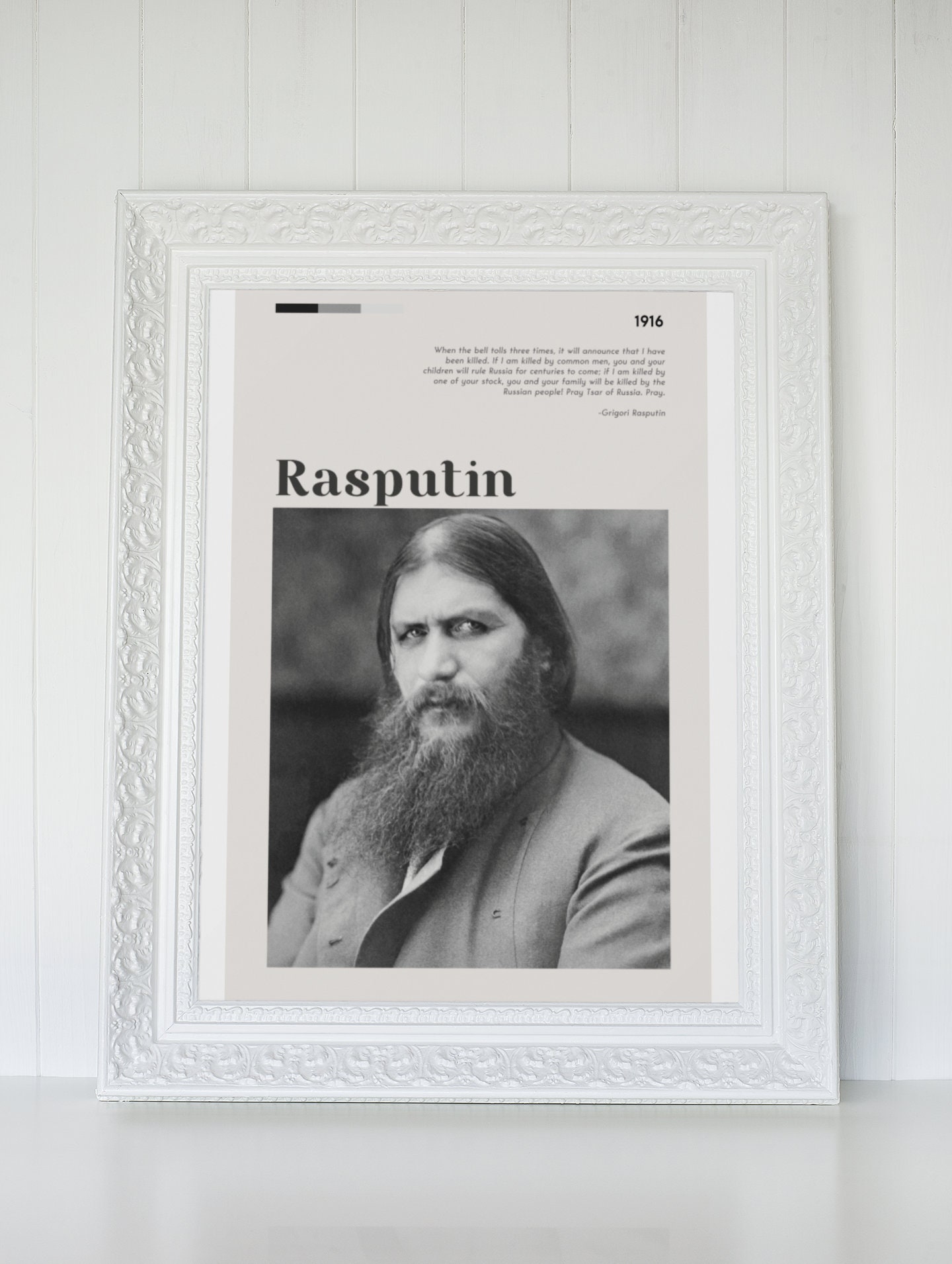 Grigori Rasputin Poster Wall Art Quote Vintage Russian Empire PRINTABLE ...
