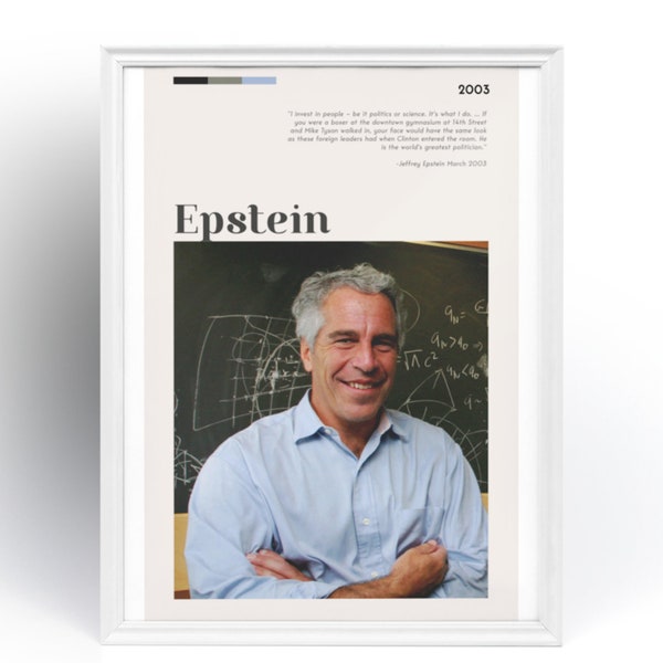 Jeffrey Epstein Art - Etsy