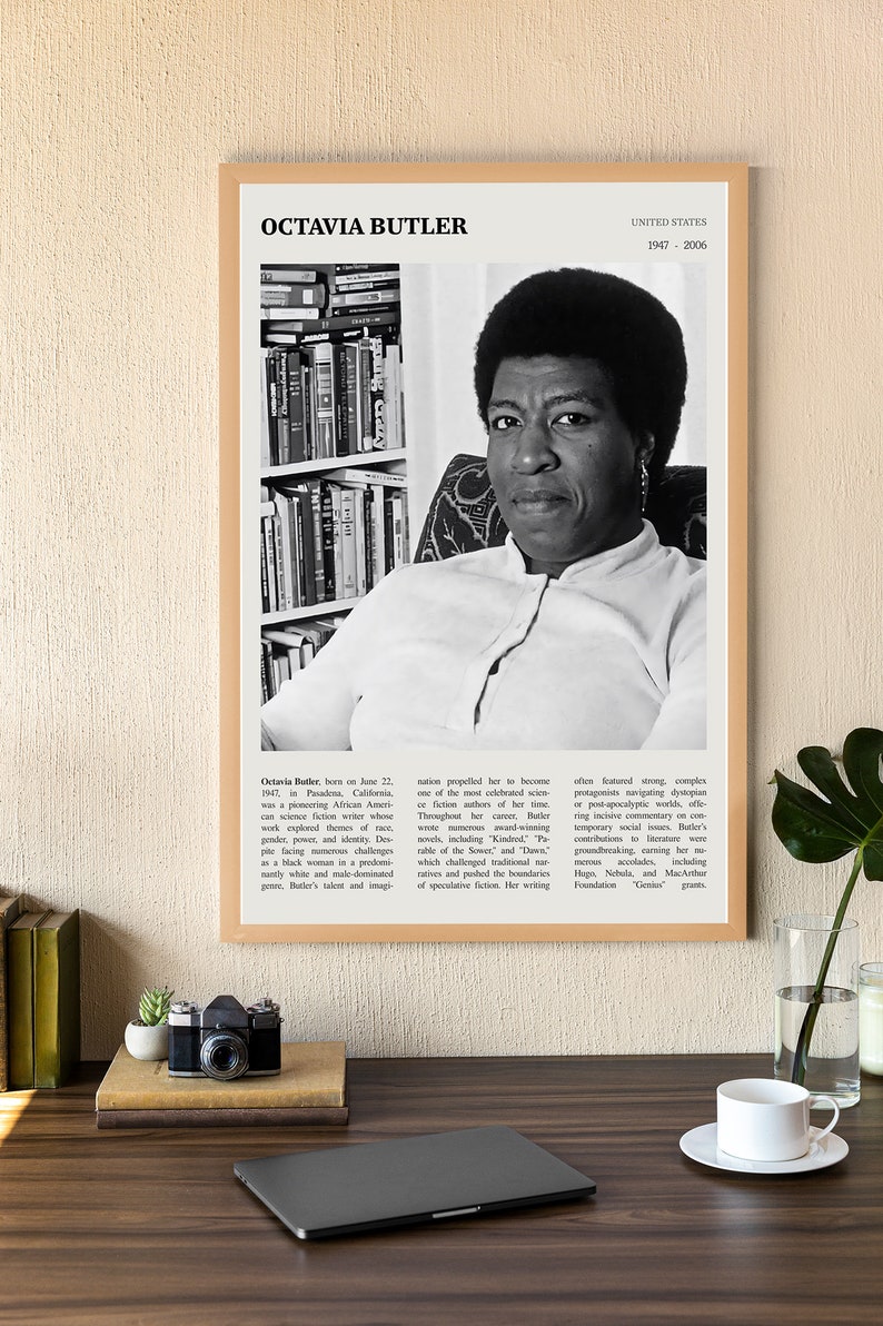 Octavia E. Butler Wall Art Black Power Movement Printable Poster ...