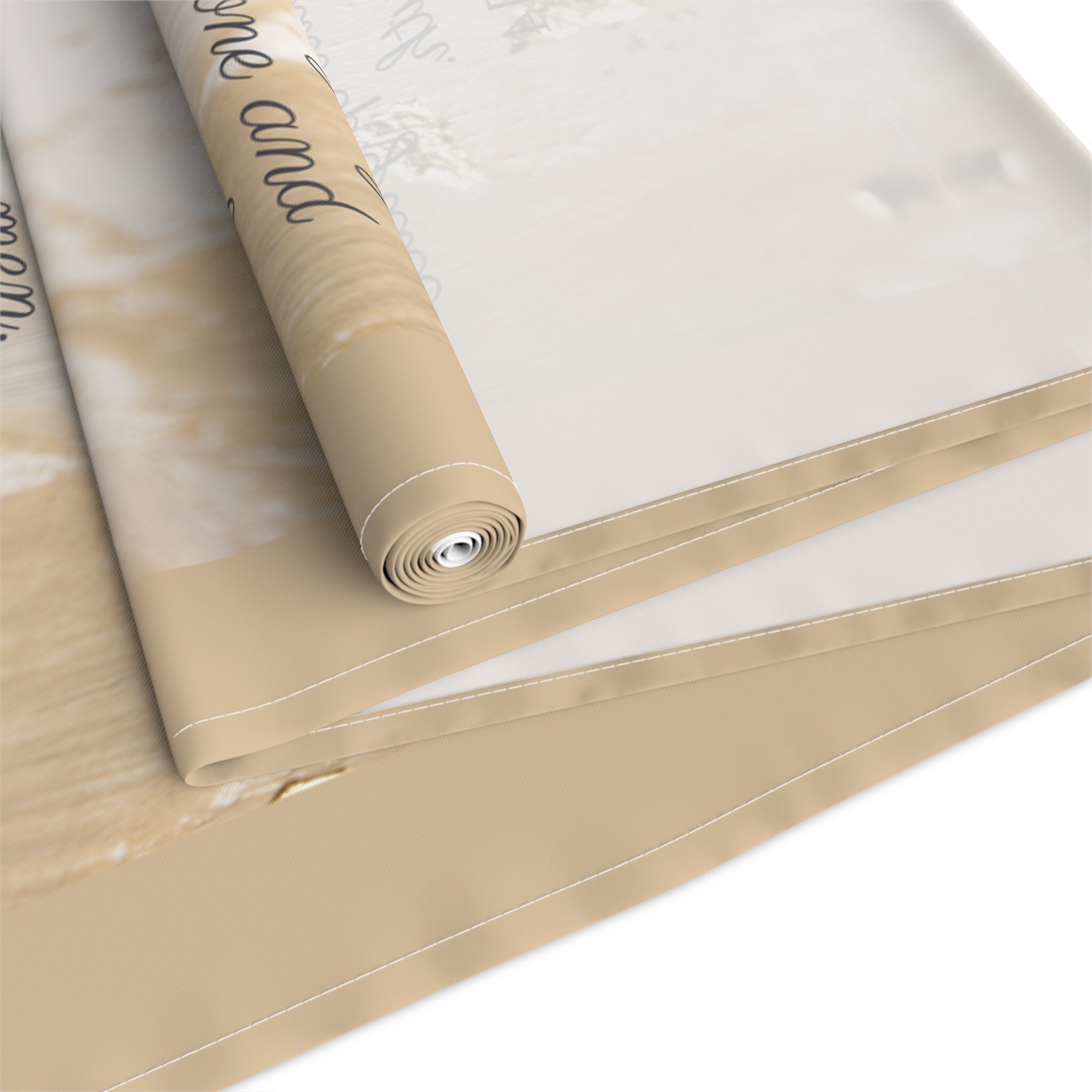 16w X 90 Gold Table Runner With Bible Verses,modern Table Runner,runner ...