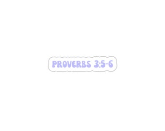 Scripture Proverbs 3:5-6 Wall Decal Sticker Religious Christian Bible ...