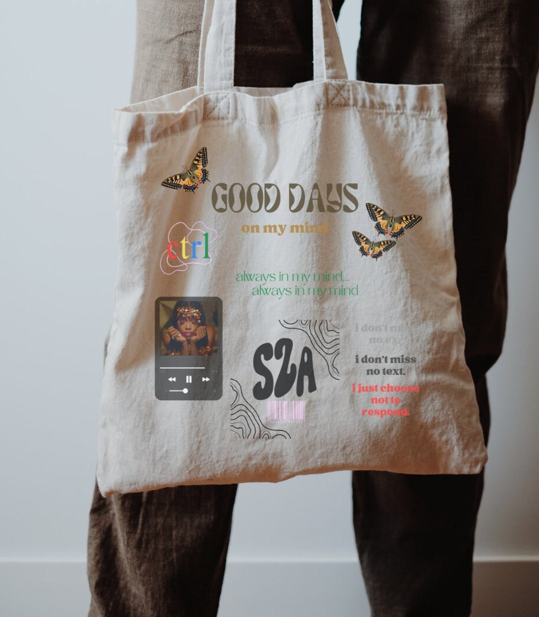 SZA Cotton Canvas Tote Bag SZA Merch Gift for Her - Etsy