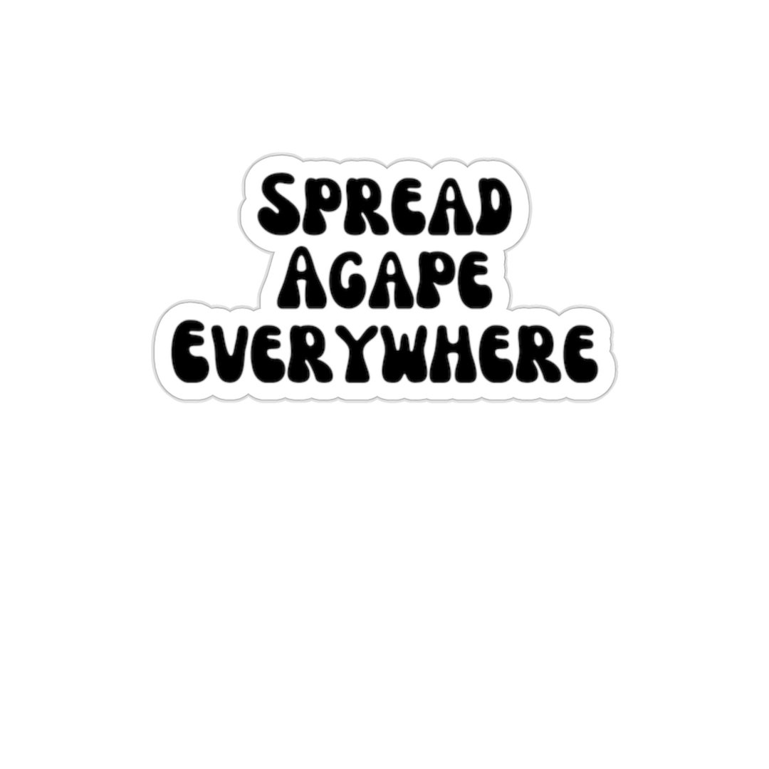 Spread Agape Everywhere Sticker - Etsy