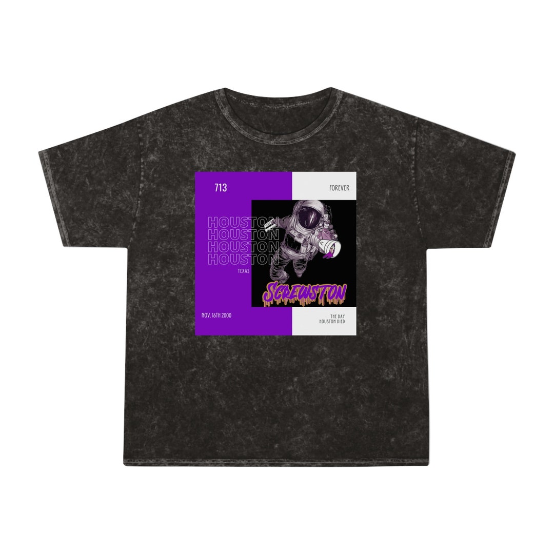 Screwston T-shirt Houston Vintage Shirt Mineral Wash Tee - Etsy