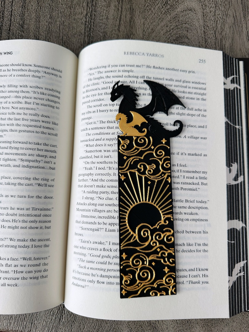 Fourth Wing Bookmark 3D Tairn and Andarna - Etsy