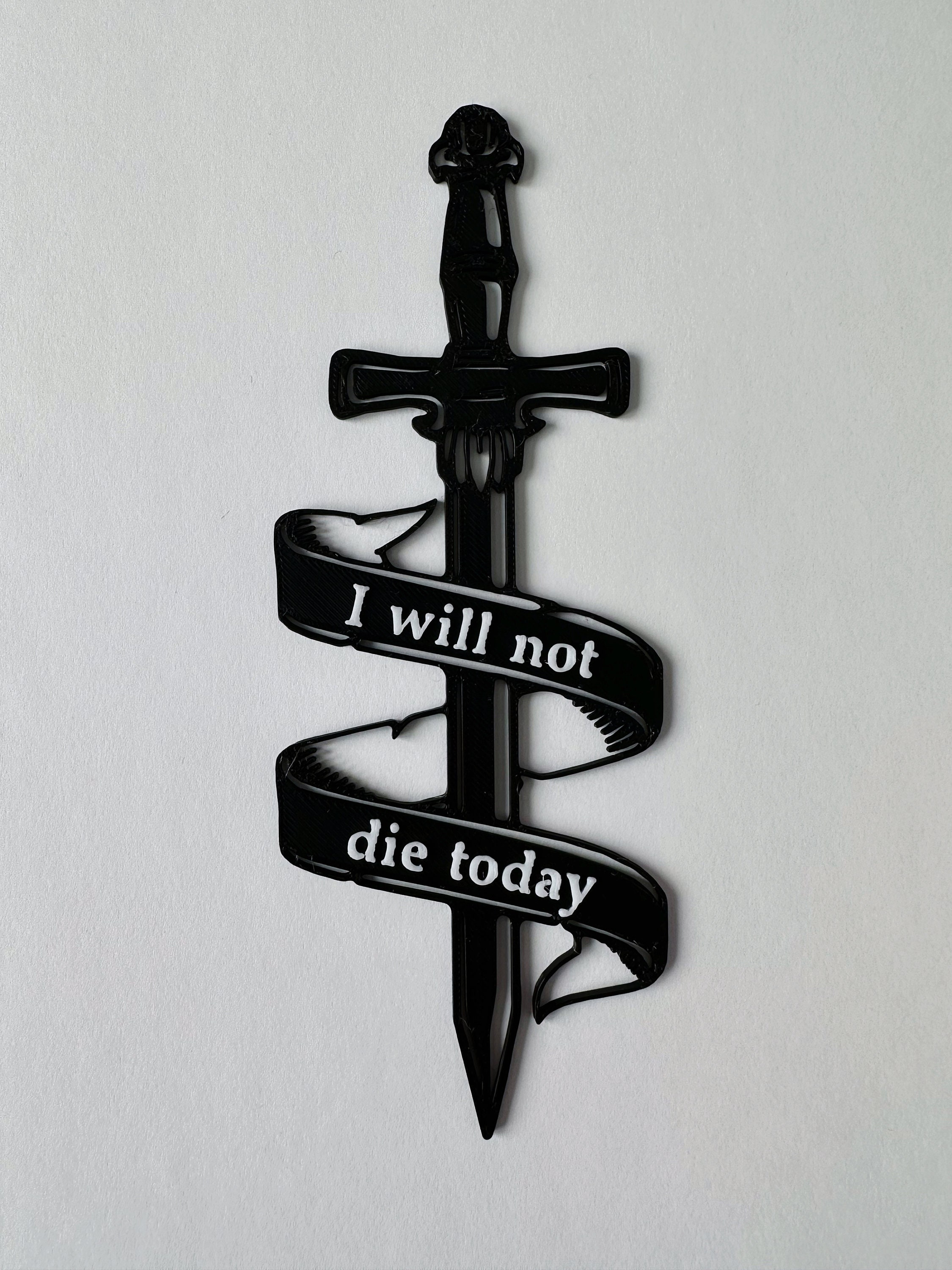 Fourth Wing Bookmark Violet Sorrengail Dagger i Will Not - Etsy
