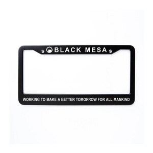 Black Mesa License Plate Frame, Gamer License Plate Holder, Working to ...