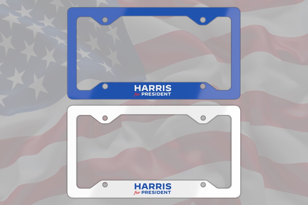 Kamala Harris for President License Plate Frame, President Harris ...