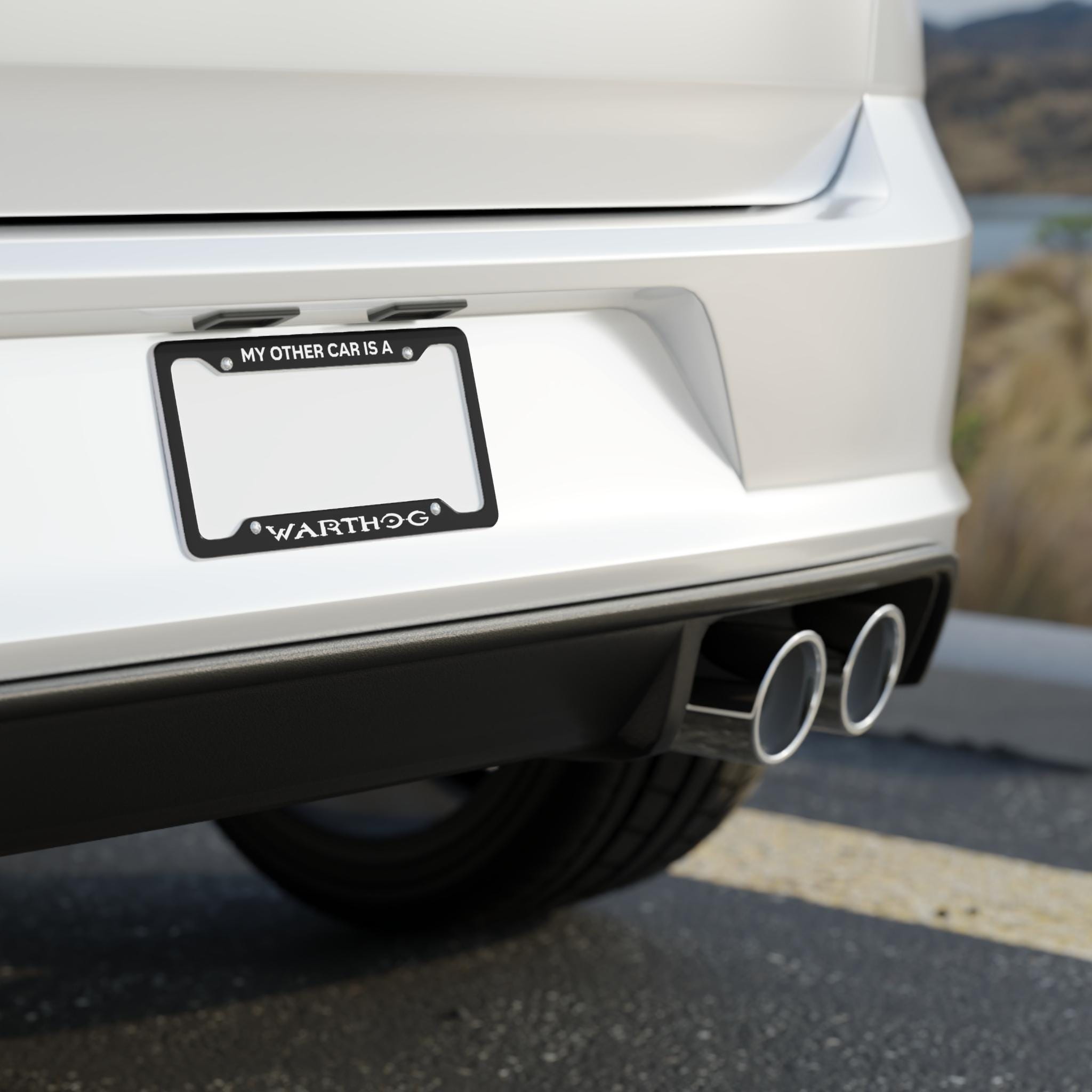 My Other Car is A Warthog License Plate Frame, Gamer Number Plate Frame ...