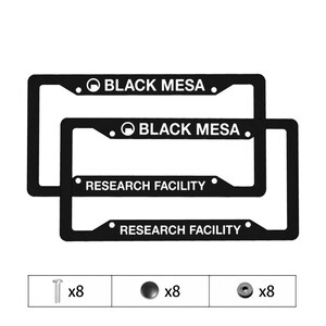 Black Mesa License Plate Frame, Gamer License Plate Holder, Game Car ...