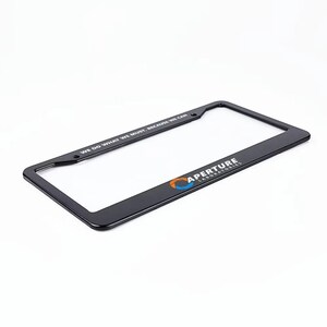 Aperture Labs License Plate Frame, Metal Gaming License Plate Holder ...