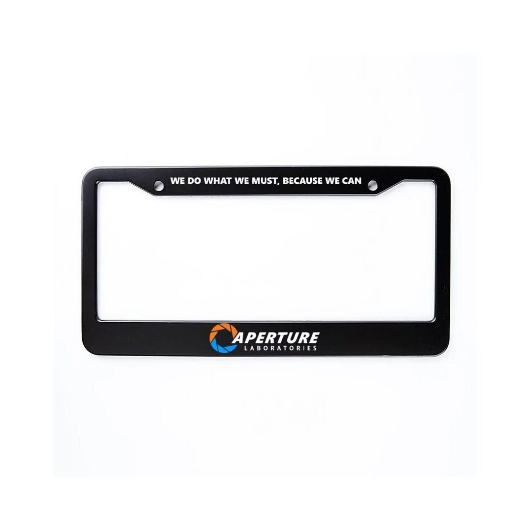 Aperture Labs License Plate Frame, Metal Gaming License Plate Holder ...