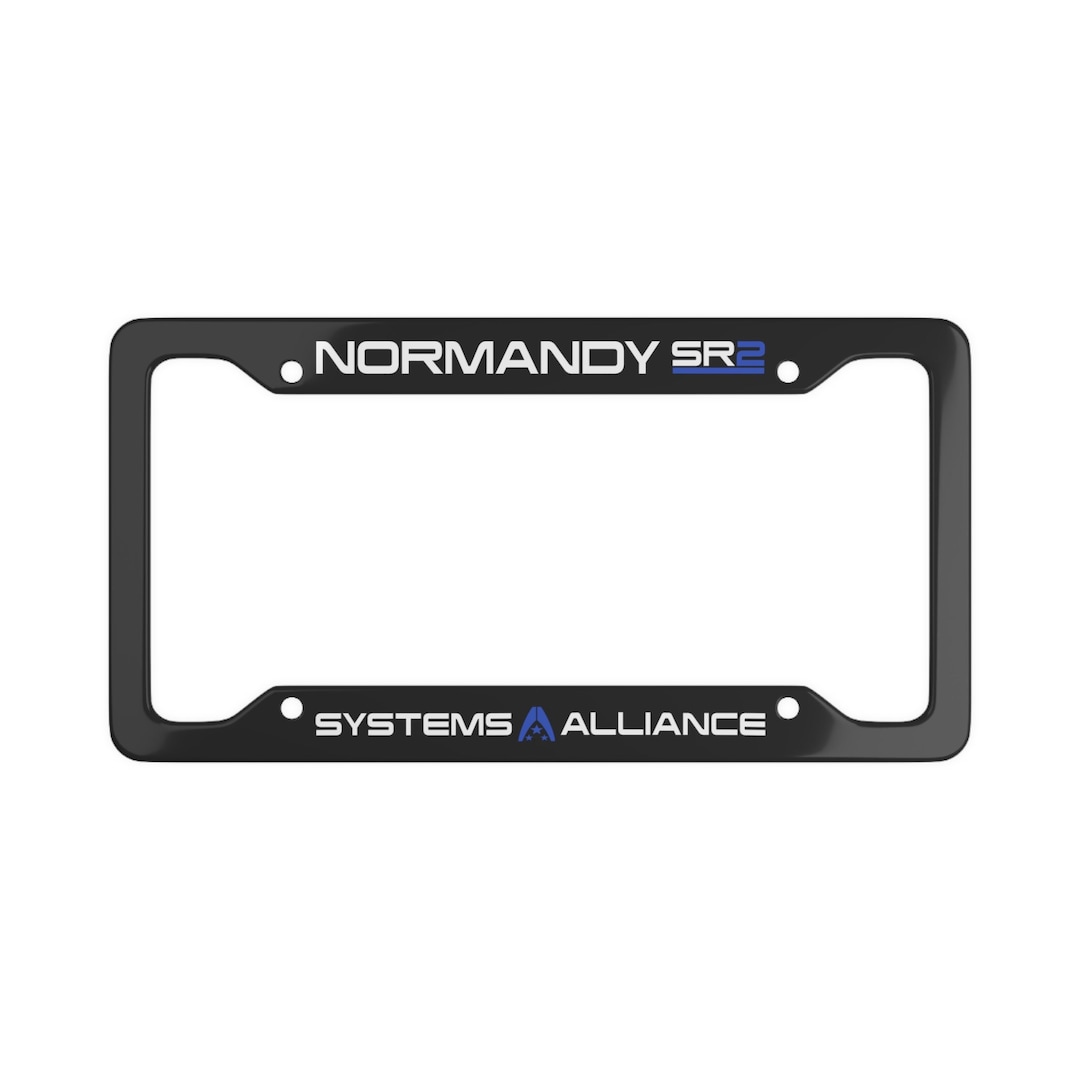 Normandy SR2 License Plate Frame, Systems Alliance Gamer License Plate ...
