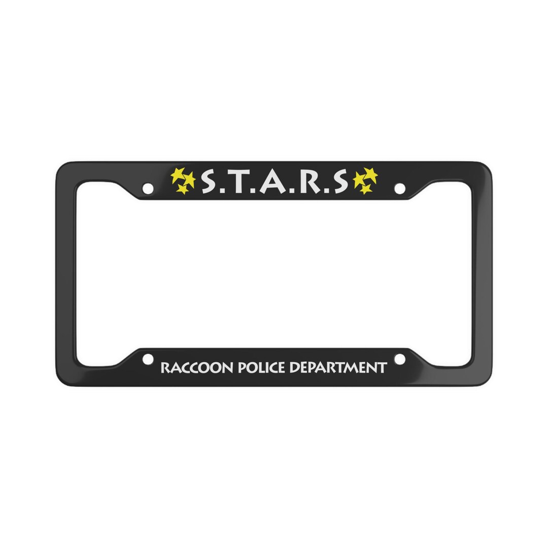 S.T.A.R.S Raccoon Police Department License Plate Frame, Metal License ...