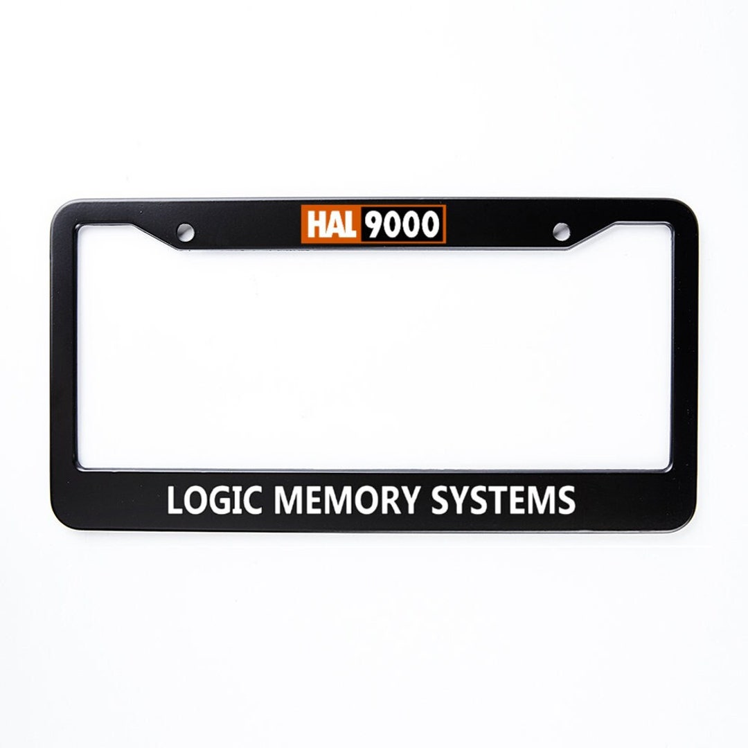 HAL 9000 License Plate Frame, HAL-9000 Logic Memory Systems Metal ...