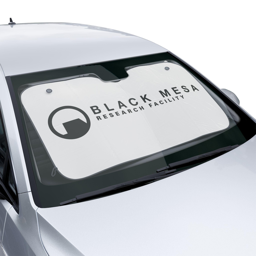 Black Mesa Car Sun Shade, Black Mesa Research Facility Auto Sunshade ...