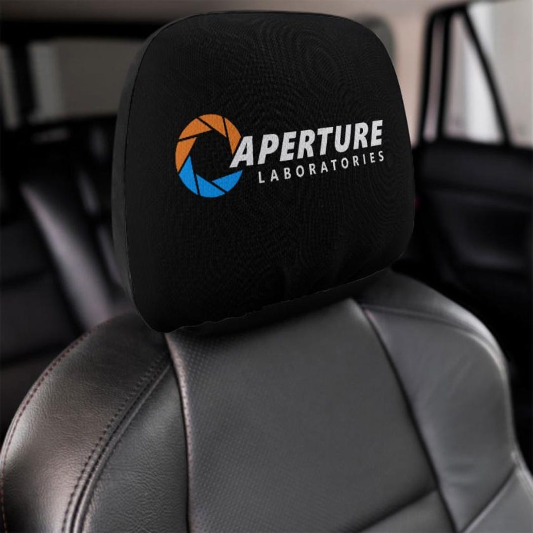 Aperture Laboratories Headrest Covers, Aperture Science Car Headrest ...